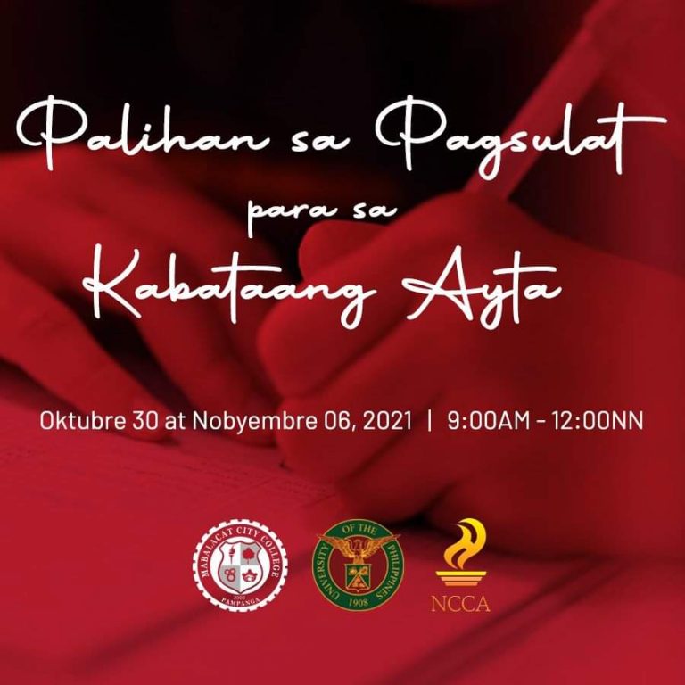 Palihan sa Pagsulat Para sa Kabataang Ayta | UP Diliman Extension ...